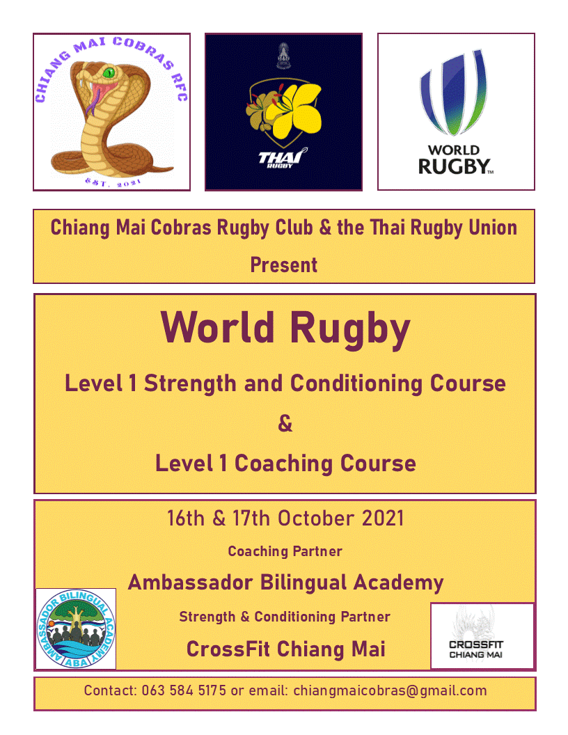 World Rugby Coaching Courses – Northern Thailand Rugby